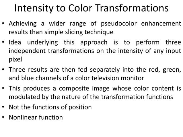 Chapter 6 color image processing | PPTX | Photo Editing Software | Computer Software and ...