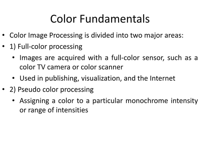 Chapter 6 color image processing | PPTX | Photo Editing Software | Computer Software and ...