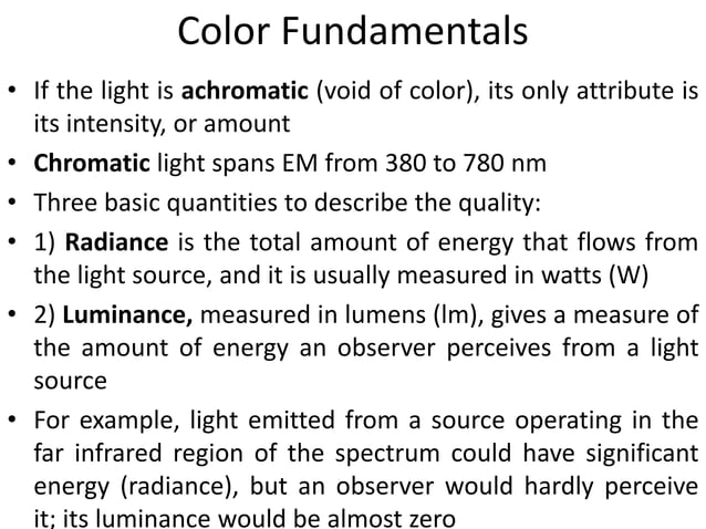 Chapter 6 color image processing | PPTX | Photo Editing Software | Computer Software and ...