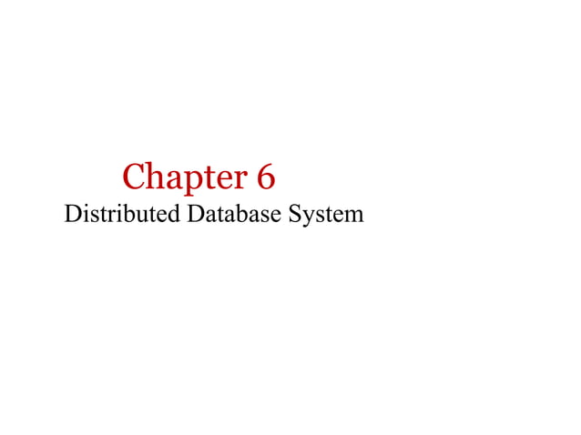 Chapter-6 Distribute Database system (3).ppt | Databases | Computer ...