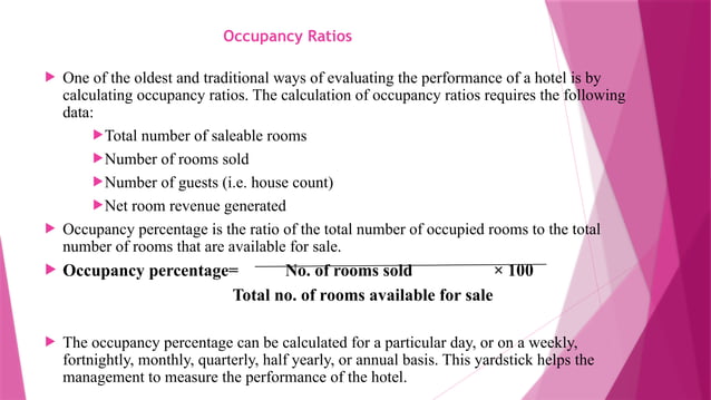 Title: Brief explanation on Evaluation on Hotel Performance | PPT