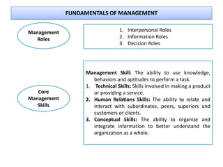 Fundamental of Management | PPTX