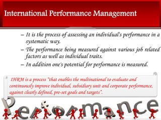 Chapter 6 performance management | PPT