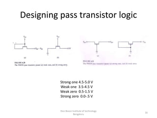 Advances in VLSI Chapter 6 Superbuffers | PPTX
