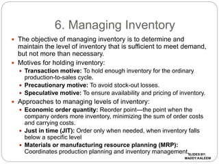 Working capital management | PPTX