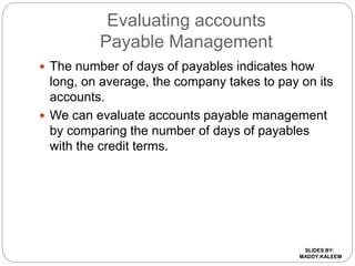 Working capital management | PPTX