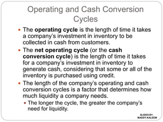 Working capital management | PPTX