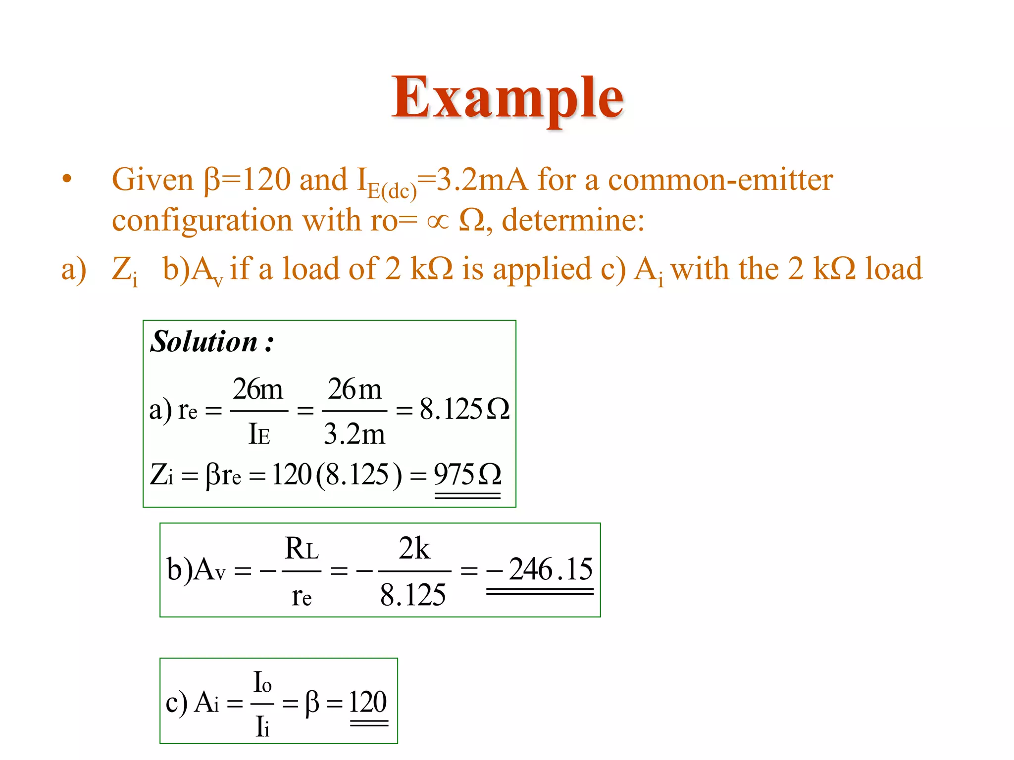 Electronics 1 : Chapter # 07 : AC Analysis BJT | PDF