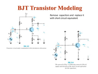 Electronics 1 : Chapter # 07 : AC Analysis BJT | PDF