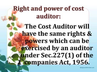 Cost Audit | PPT