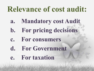 Cost Audit | PPT