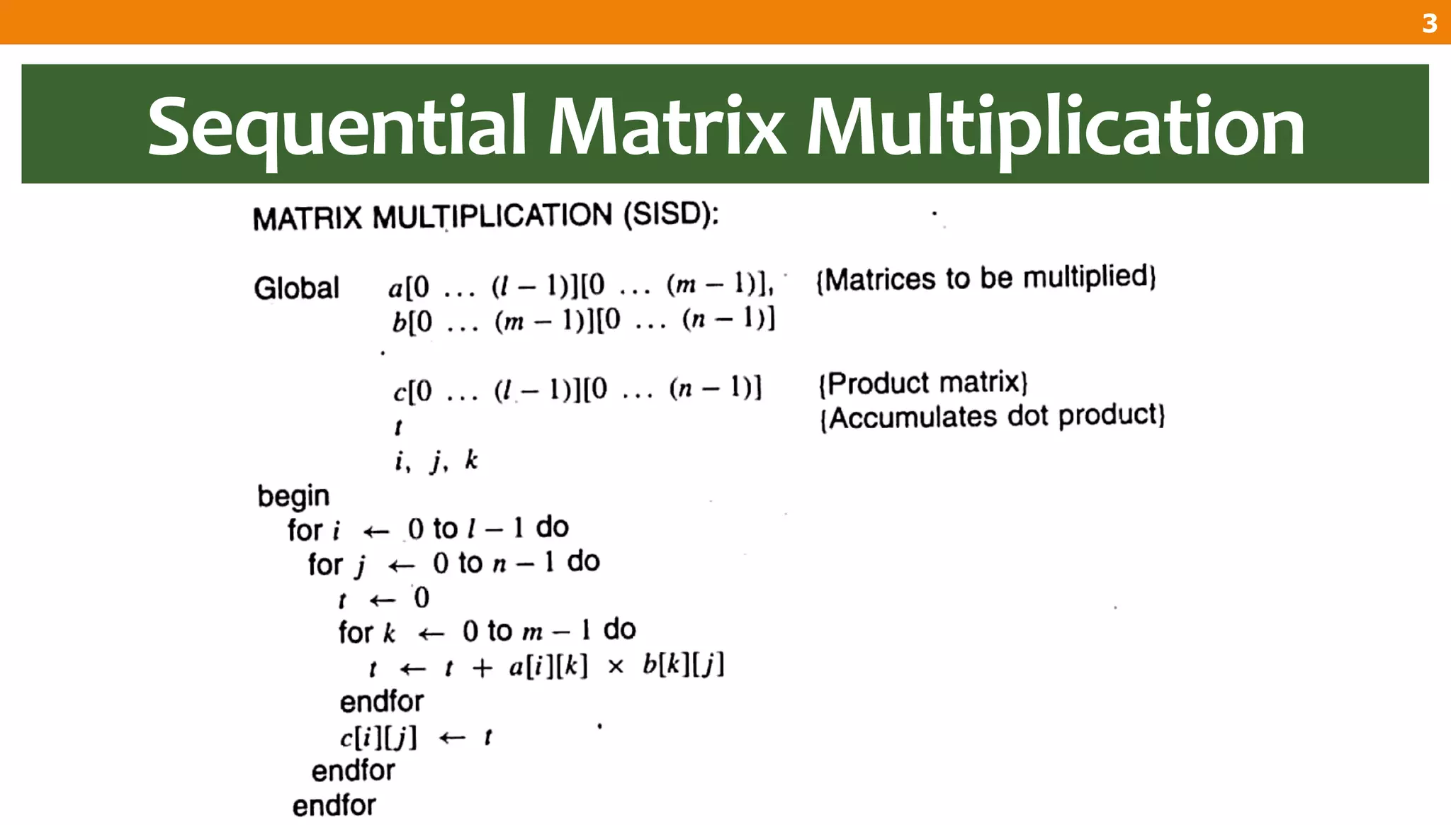 Chapter 7: Matrix Multiplication | PPT