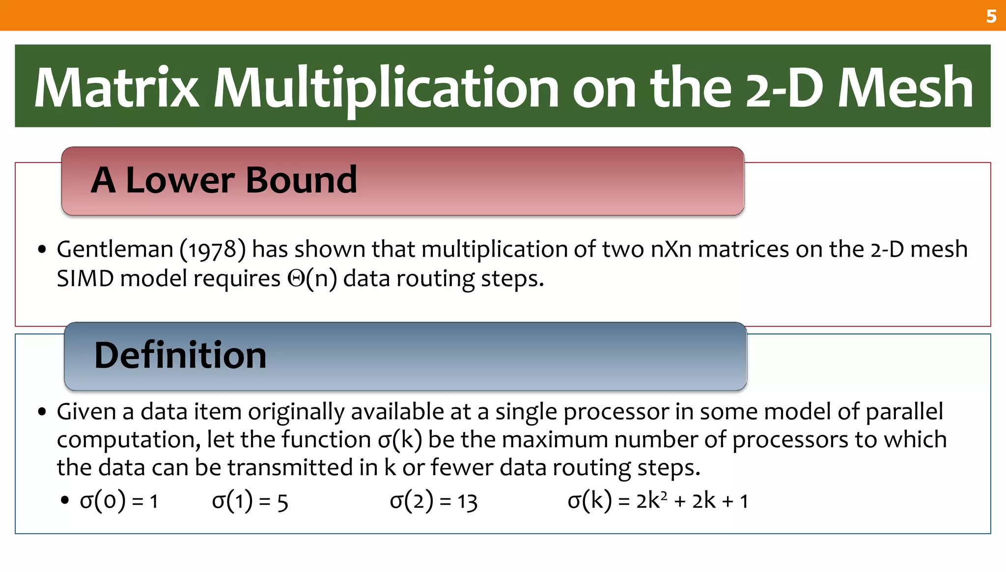 Chapter 7: Matrix Multiplication | PPT