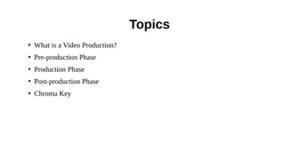 CHAPTER – 7 Stages of Video Production | PDF
