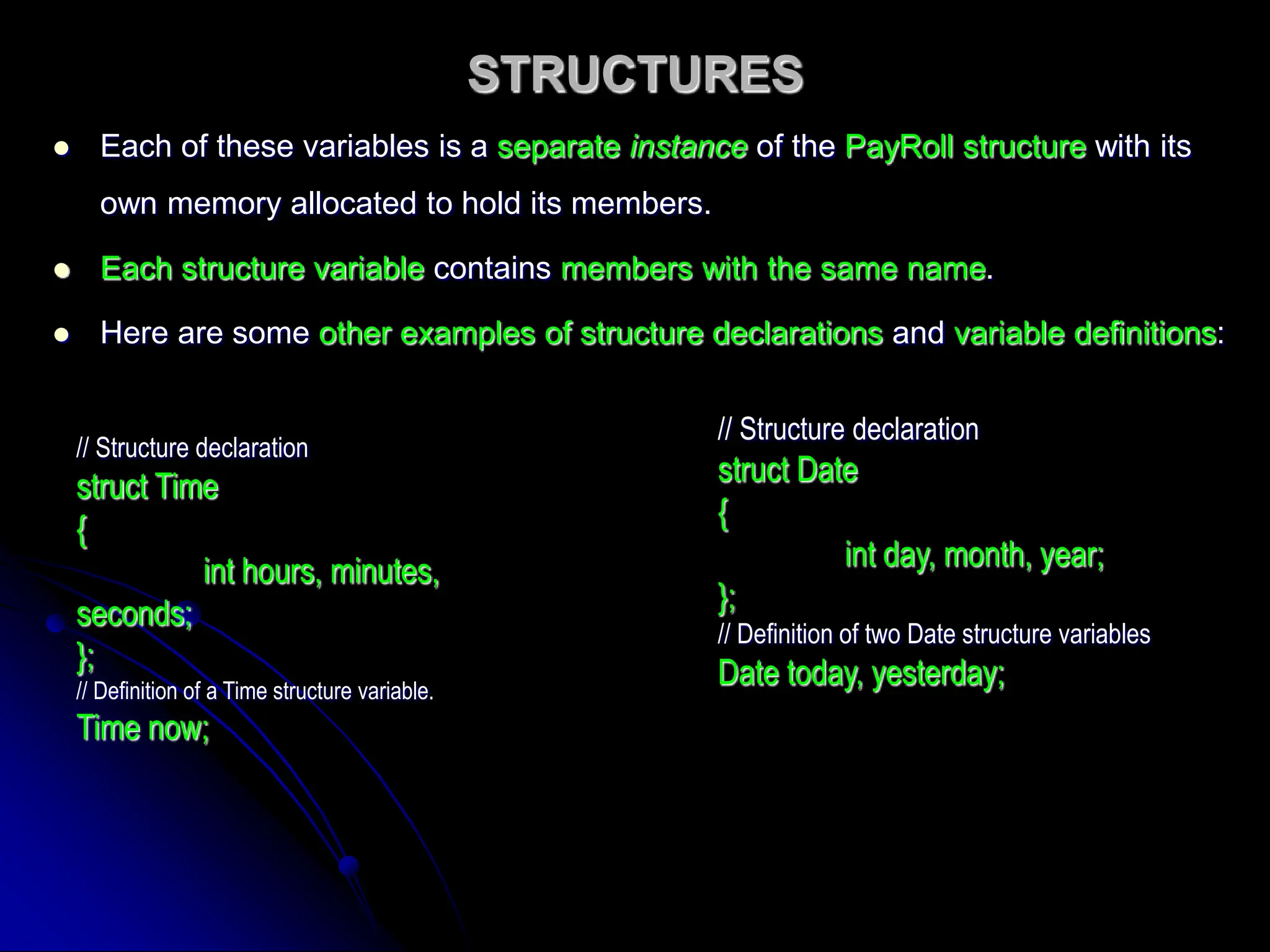 Chapter 7 C Programming Structure In C Ppt Programming 3961
