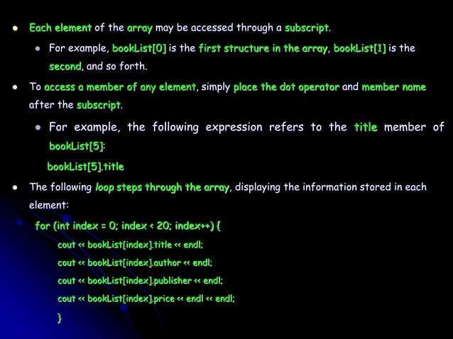 CHAPTER-7 C++ PROGRAMMING ( STRUCTURE IN C++) | PPT | Programming Languages | Computing
