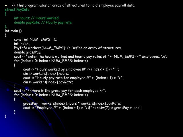 CHAPTER-7 C++ PROGRAMMING ( STRUCTURE IN C++) | PPT | Programming Languages | Computing