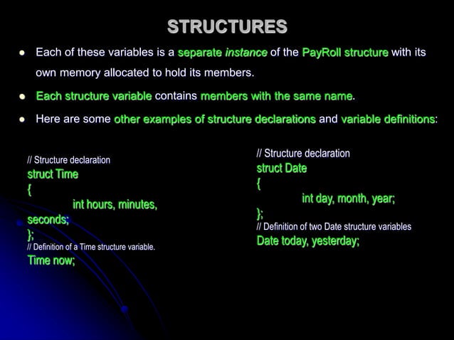 Chapter 7 C Programming Structure In C Ppt Programming Languages Computing