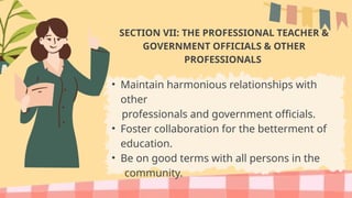 Teachers and the community ethical behavior.pptx