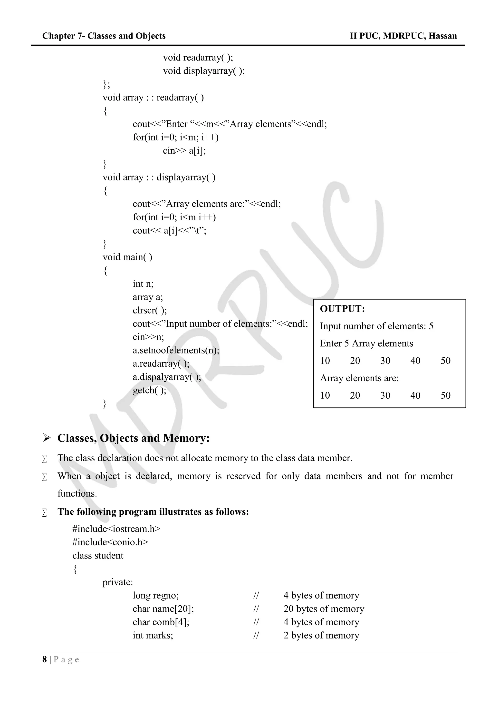 Chapter 7 Classes And Objectspdf Programming Languages Computing