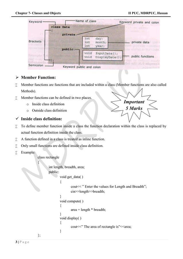 Chapter 7 Classes And Objectspdf Programming Languages Computing