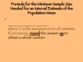Chapter 7 – Confidence Intervals And Sample Size | PPT