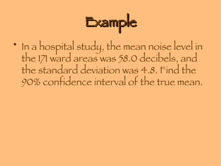 Chapter 7 – Confidence Intervals And Sample Size | PPT