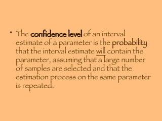 Chapter 7 – Confidence Intervals And Sample Size | PPT