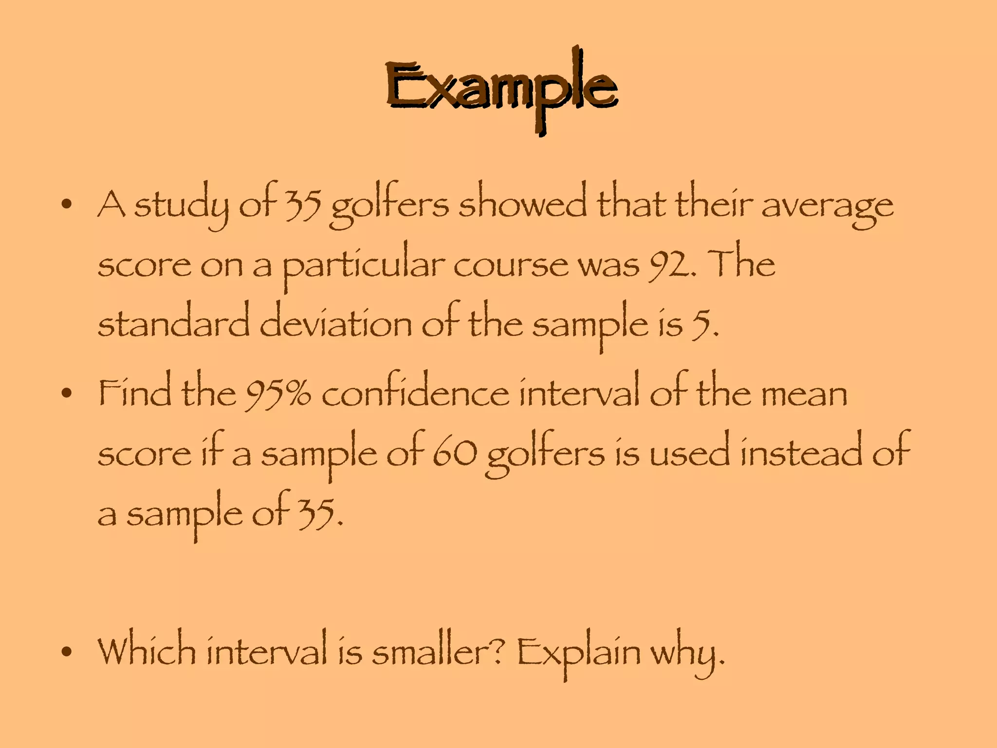 Chapter 7 – Confidence Intervals And Sample Size | PPT