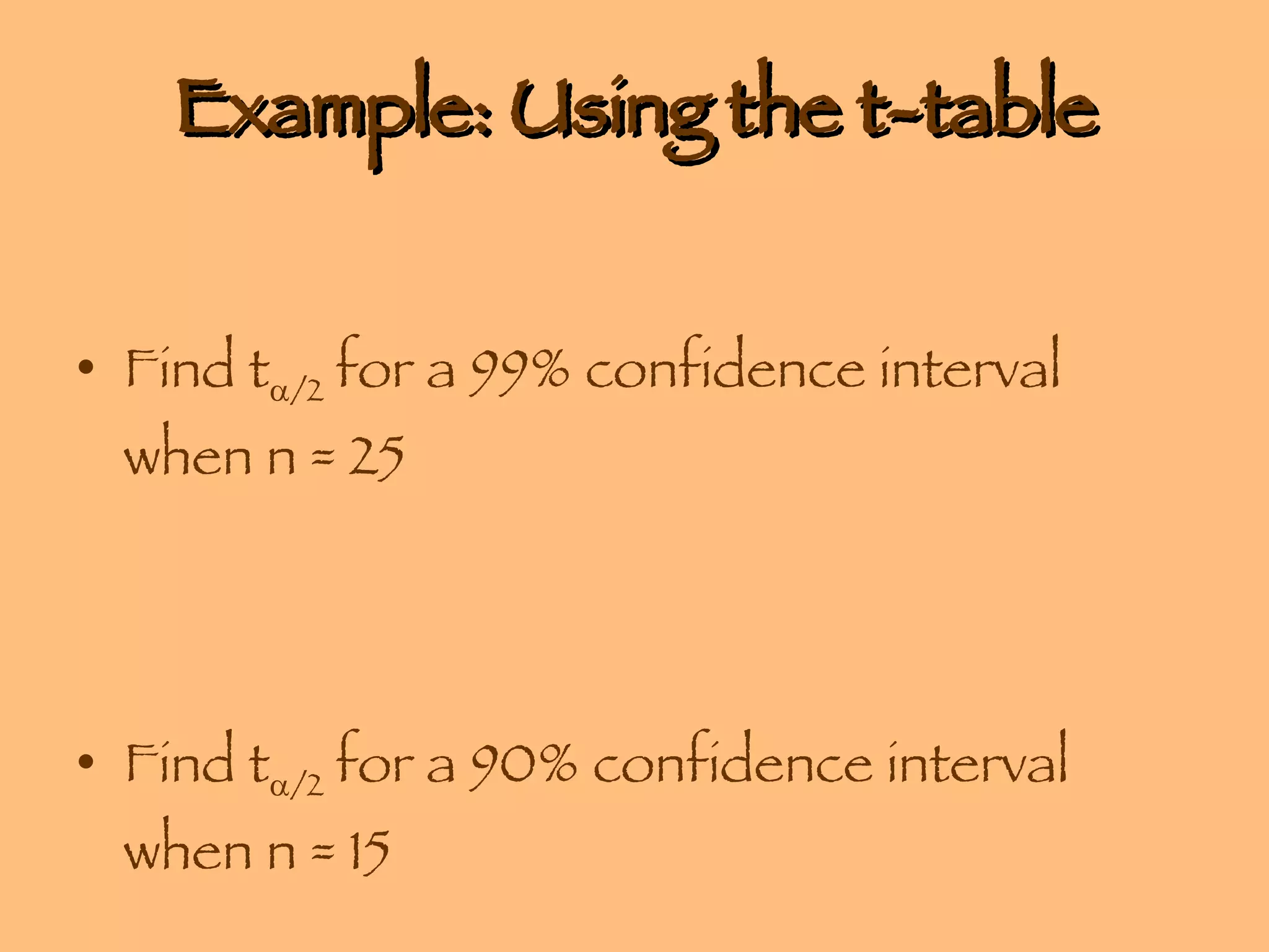 Chapter 7 – Confidence Intervals And Sample Size | PPT