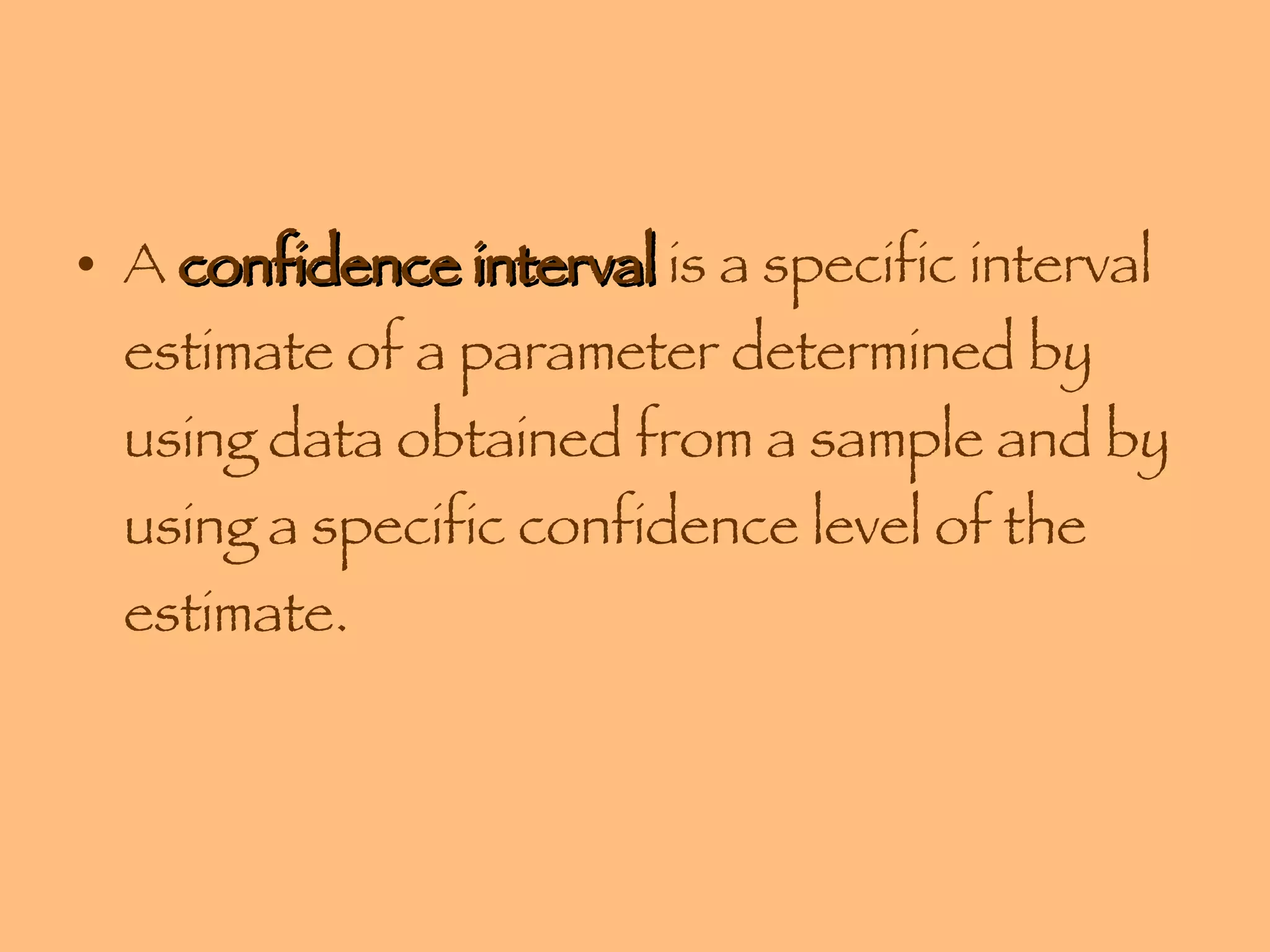 Chapter 7 – Confidence Intervals And Sample Size | PPT