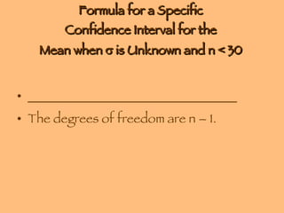 Chapter 7 – Confidence Intervals And Sample Size | PPT