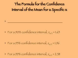 Chapter 7 – Confidence Intervals And Sample Size | PPT