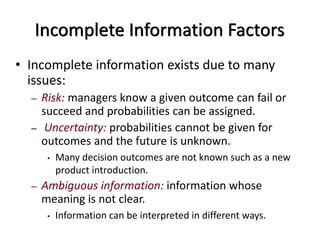 decision making process | PPTX