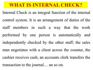 Chapter 7 -Internal check | PPTX