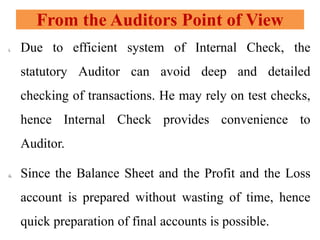 Chapter 7 -Internal check | PPTX