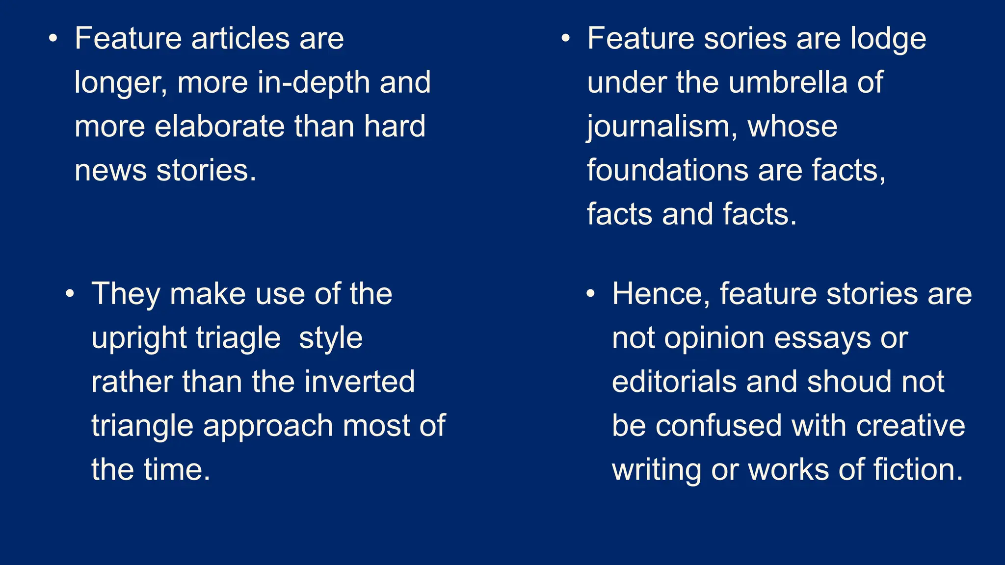 CHAPTER 7: Feature Writing in Campus Journalism | PPTX