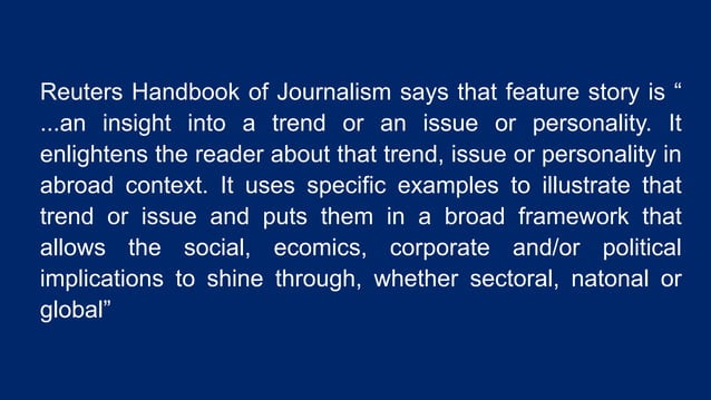 CHAPTER 7: Feature Writing in Campus Journalism | PPTX