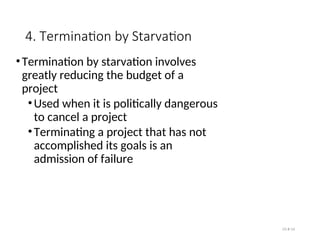 Successful delivery of the project scope or failure to do marks the ...