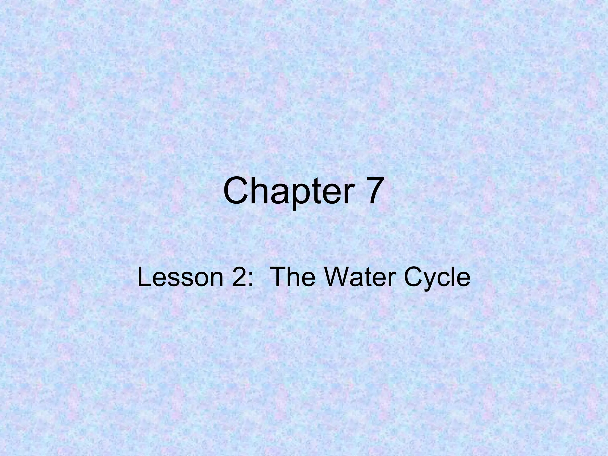 Water Cycle | PPT