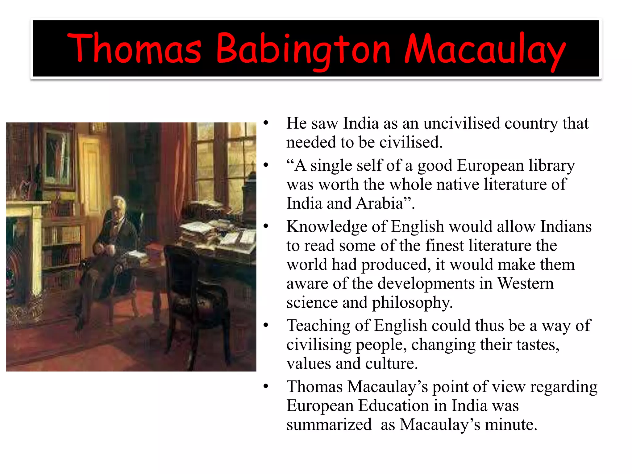 Civilising the Native Educating the Nation | PPTX