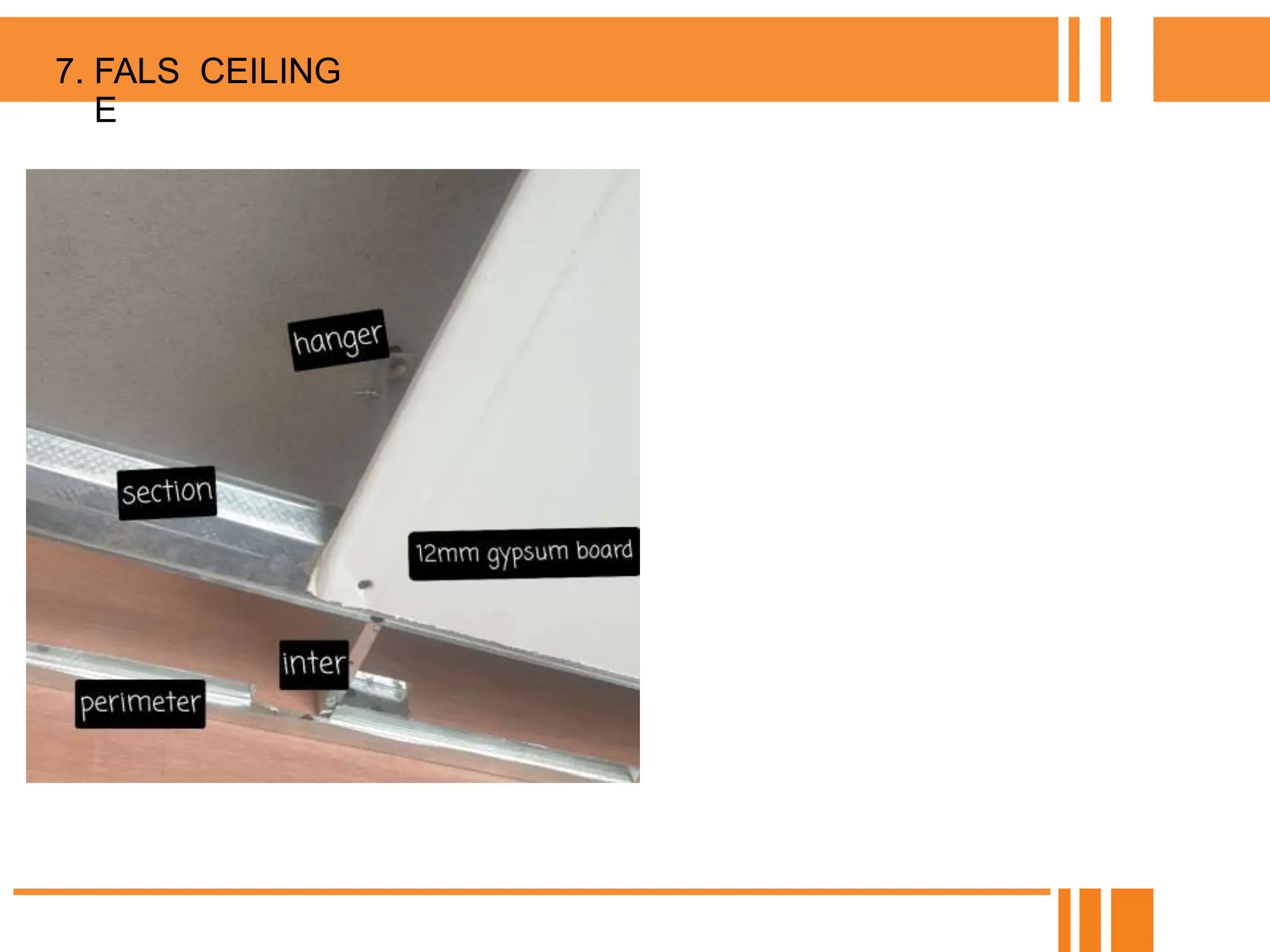 Building Construction_FALSE CEILING design | PPTX