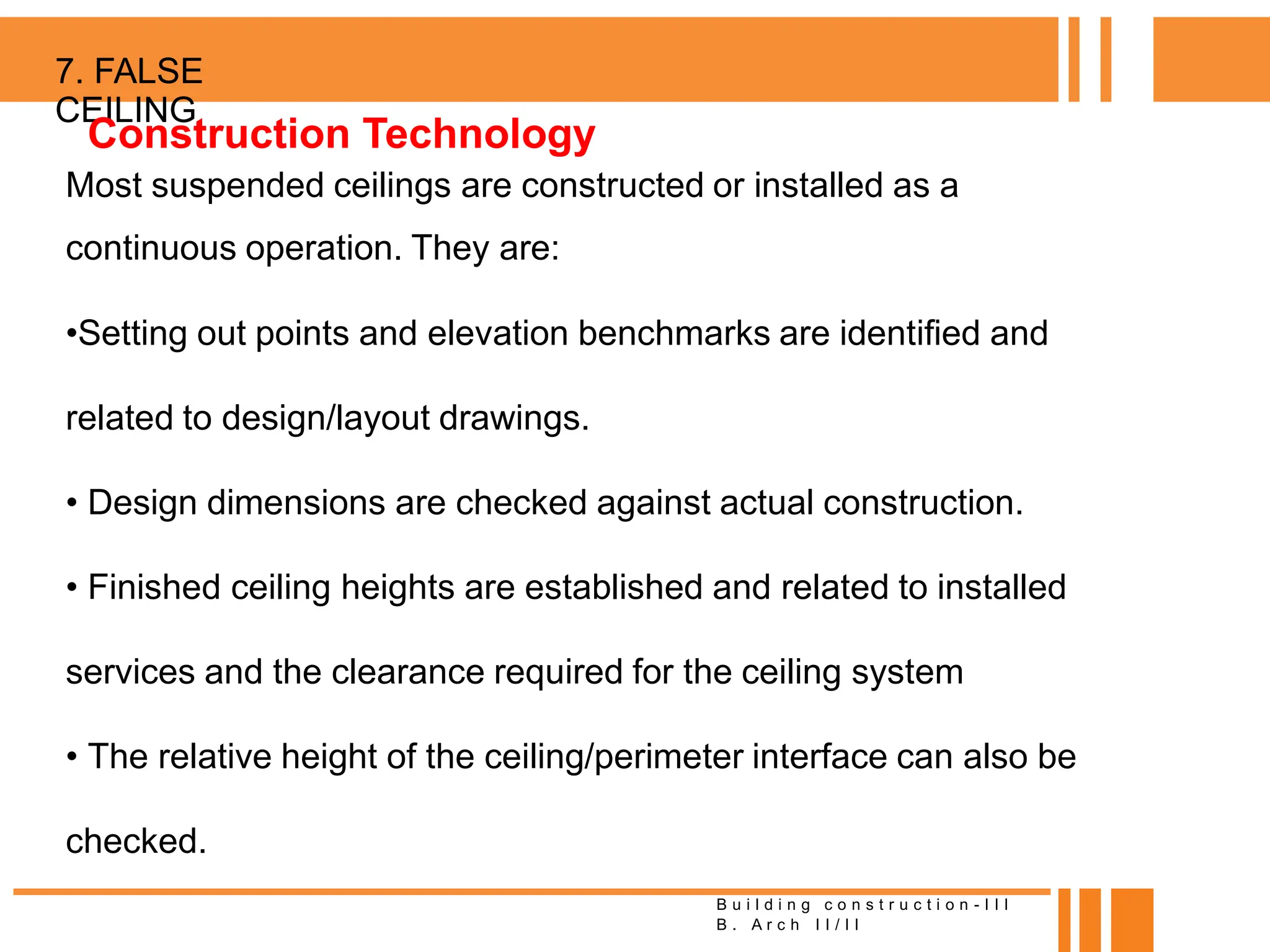 Building Construction_FALSE CEILING design | PPTX