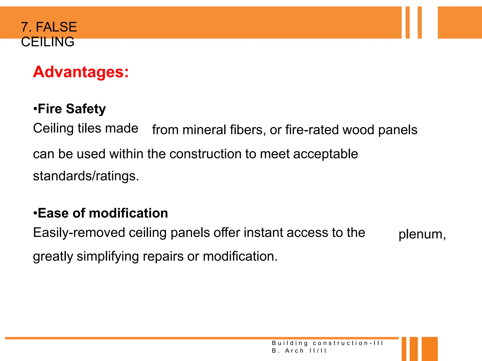 Building Construction_FALSE CEILING design | PPTX