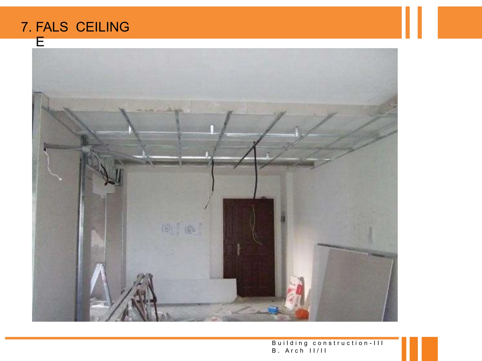 Building Construction_FALSE CEILING design | PPTX