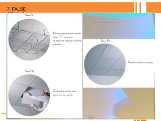 Building Construction_FALSE CEILING design | PPTX