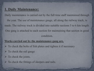 Chapter 7 Maintenance of railway track | PPTX