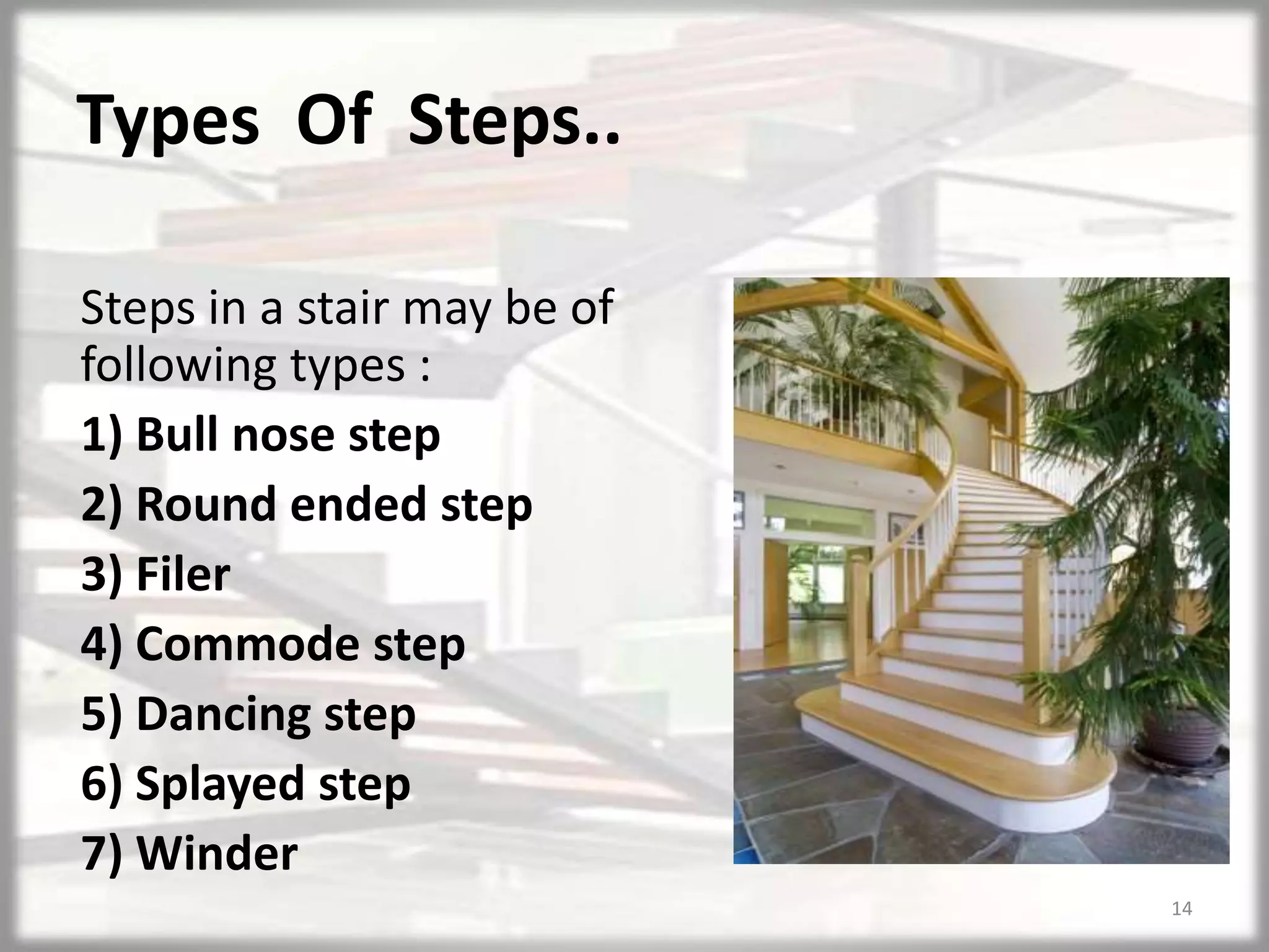 Chapter 7 stairs & staircases | PPTX