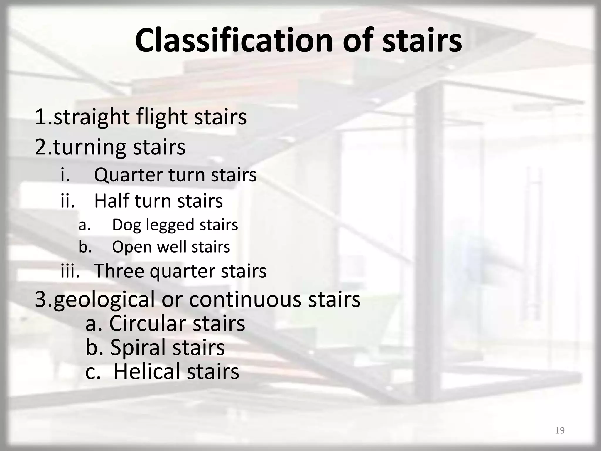 Chapter 7 stairs & staircases | PPTX