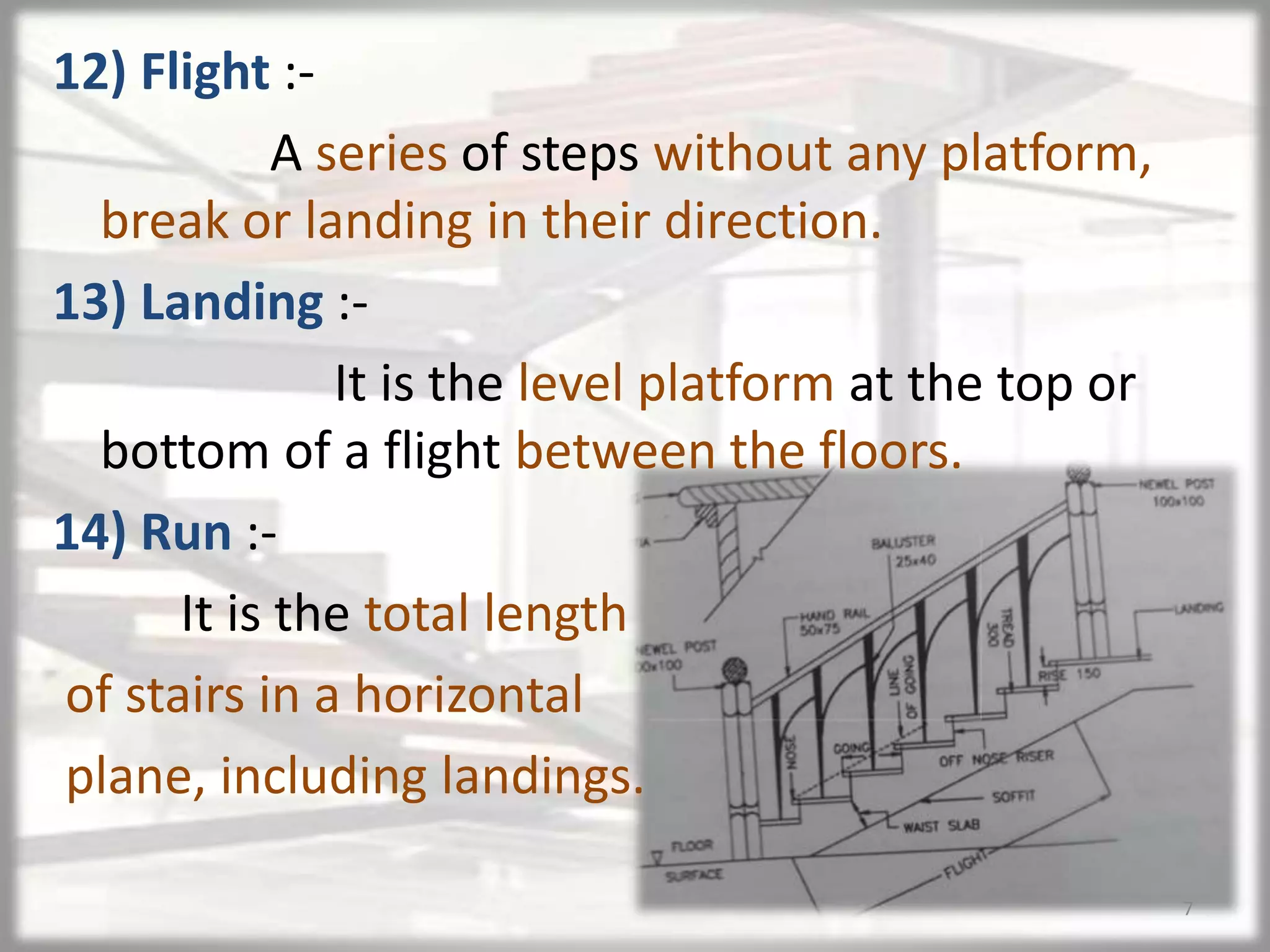Chapter 7 stairs & staircases | PPTX